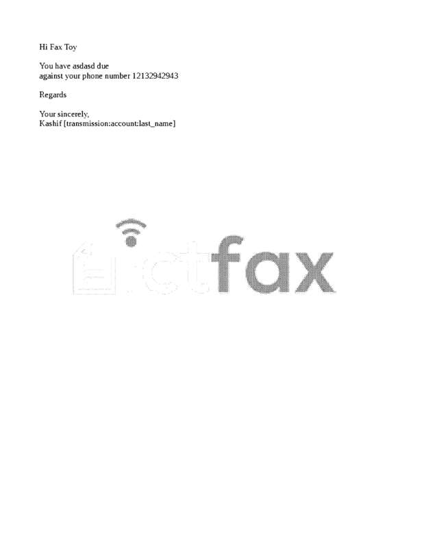 Fax Toy - Random Stuff You Fax To Us