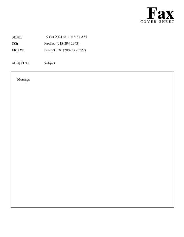 Fax Toy - Random Stuff You Fax To Us