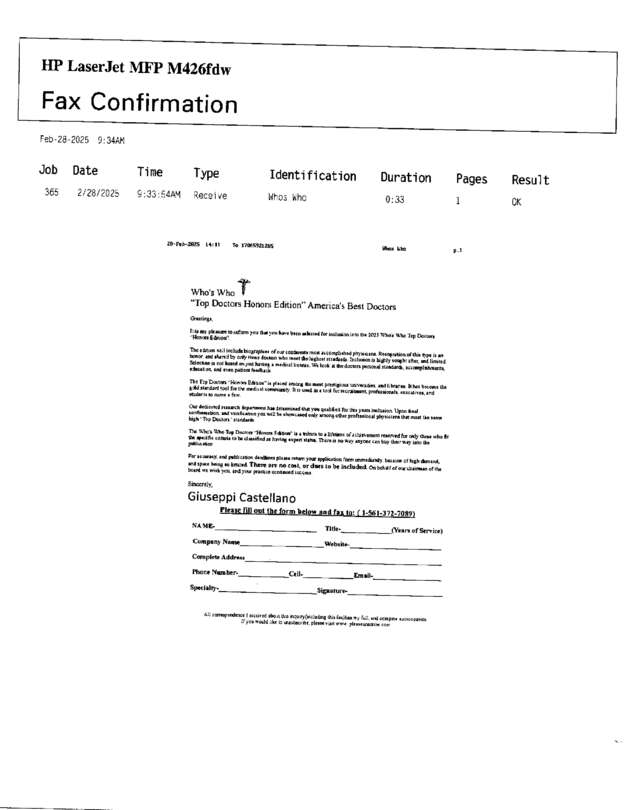 Fax Toy - Random Stuff You Fax To Us